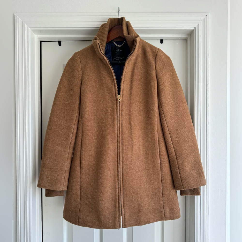 Jcrew Cocoon Coat - Italian Stadium Cloth. Size 0 - Gem